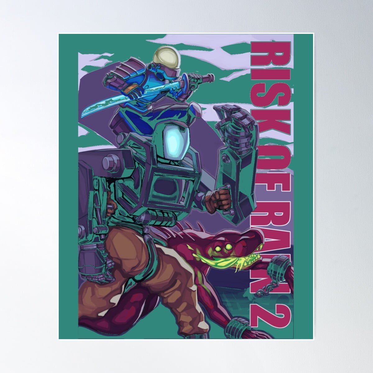 Risk Of Rain 2, Ror 2, Ror, Rain, Risk, Game Poster Wall Art, Modern ...