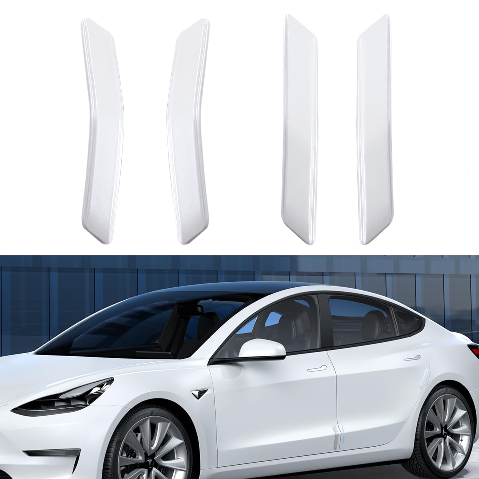 Rislobx 4Pcs Tesla Model MMF7 Y Door Edge Protector, Car Side Door Edge ...