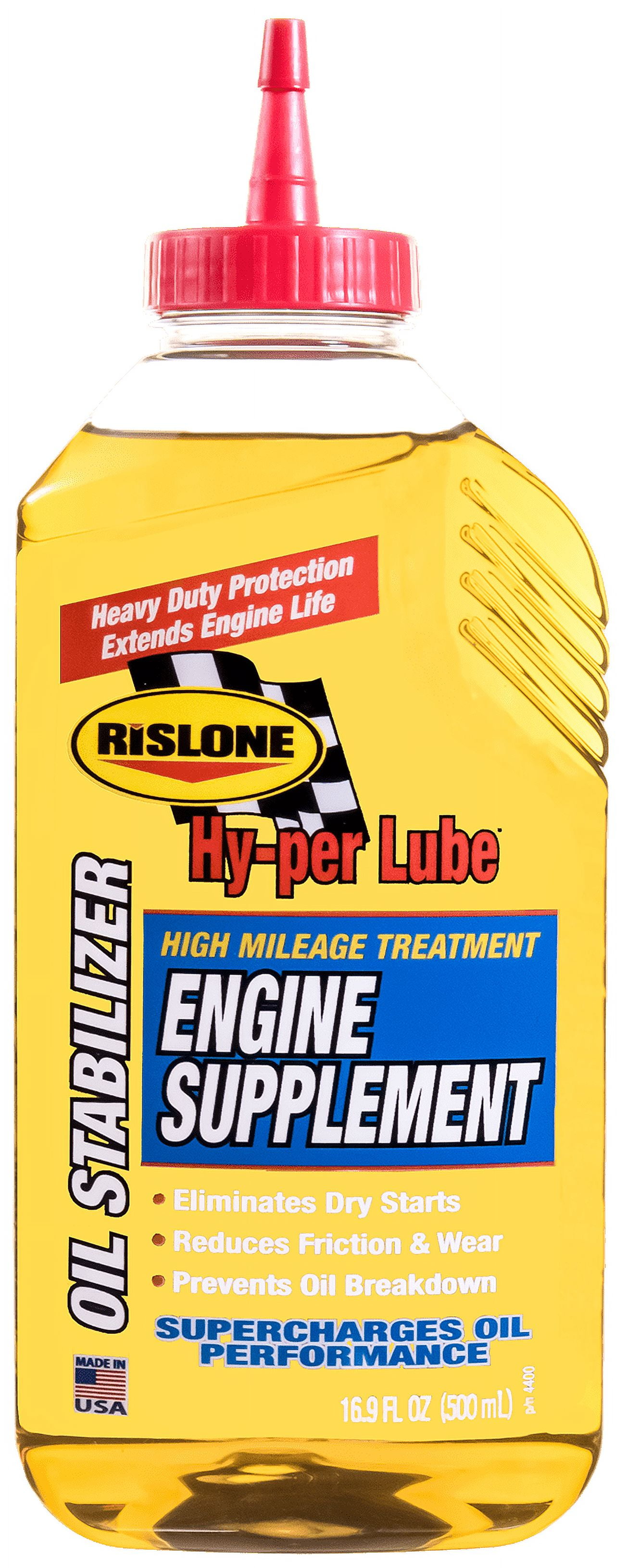 Rislone Hy-Per Lube High Mileage Oil Stabilizer 16.9 oz for Engine ...