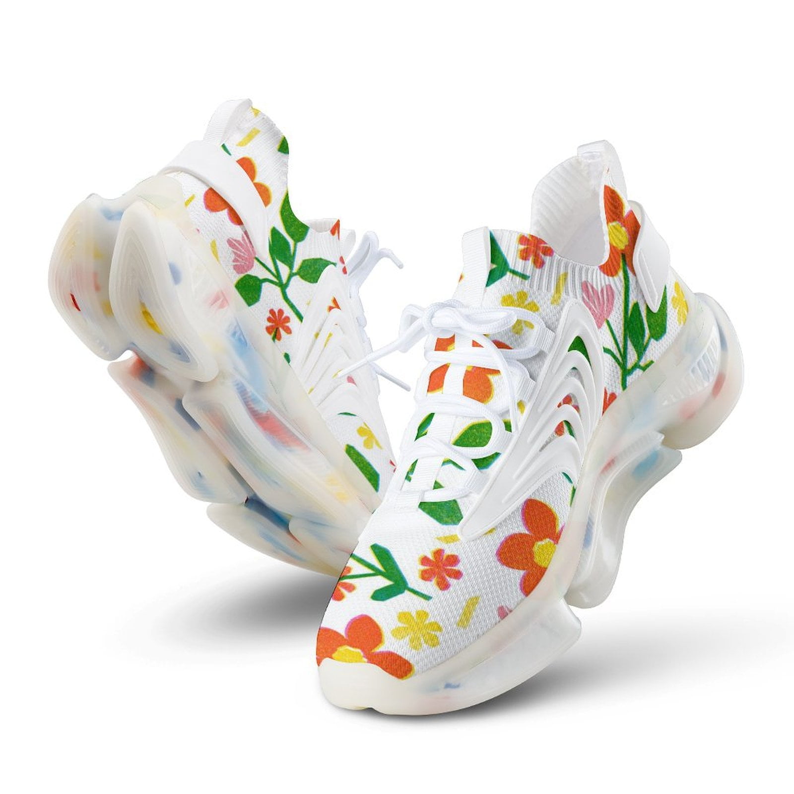 Riso Color Flower Walking Shoes for Men Woman Lightweight Tennis ...