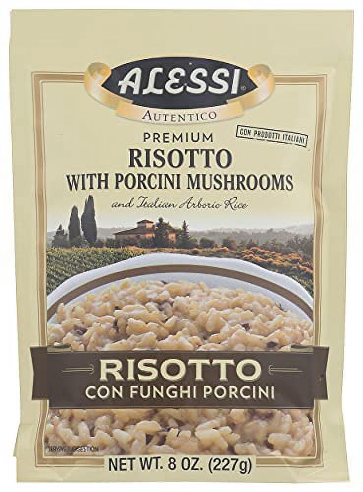 Authentic Italian Arborio Rice Risotto With Porcini Mushrooms, 8 oz, 1 ...