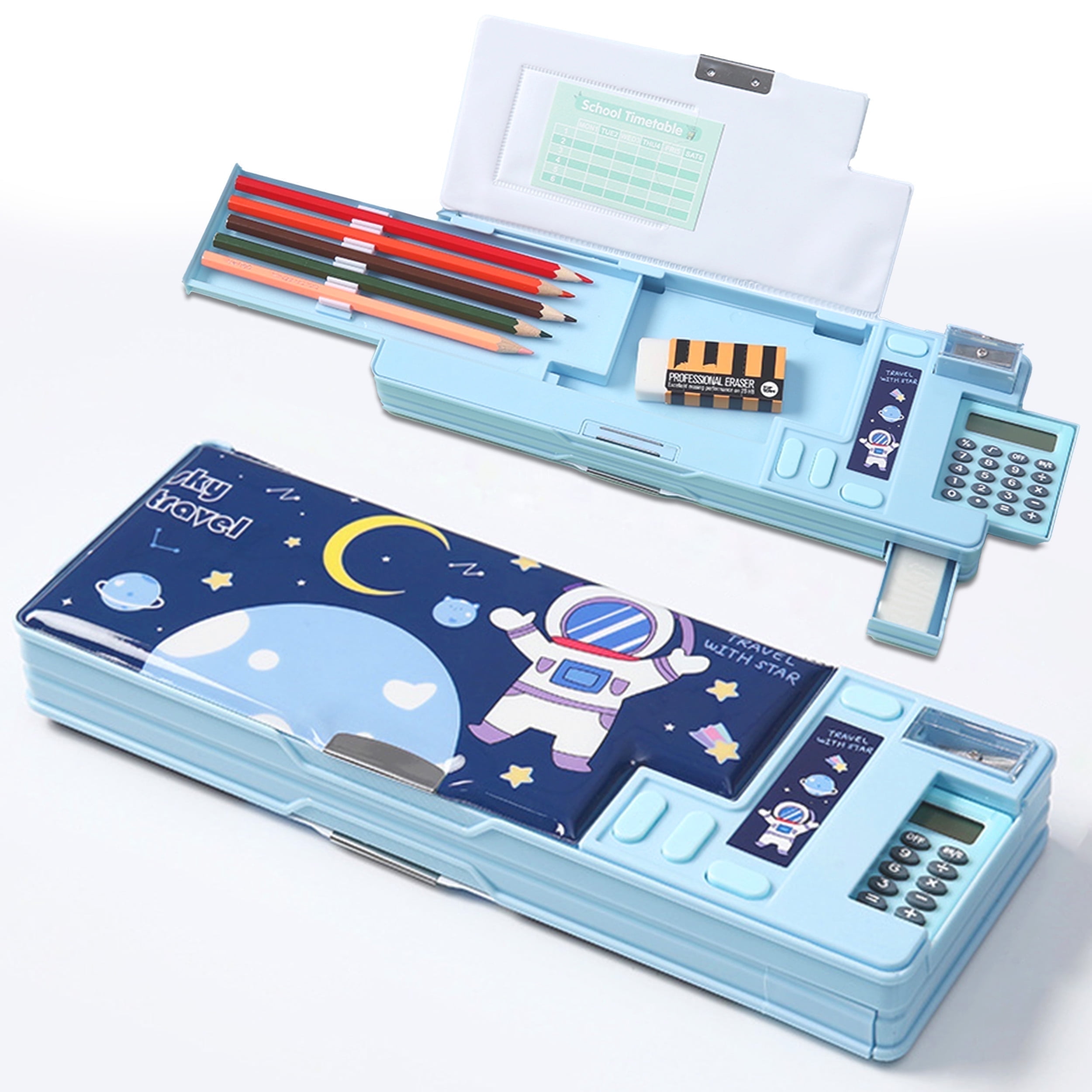 Ristpal Multi Function Cute Pencil Box (6-12), With calculator ...