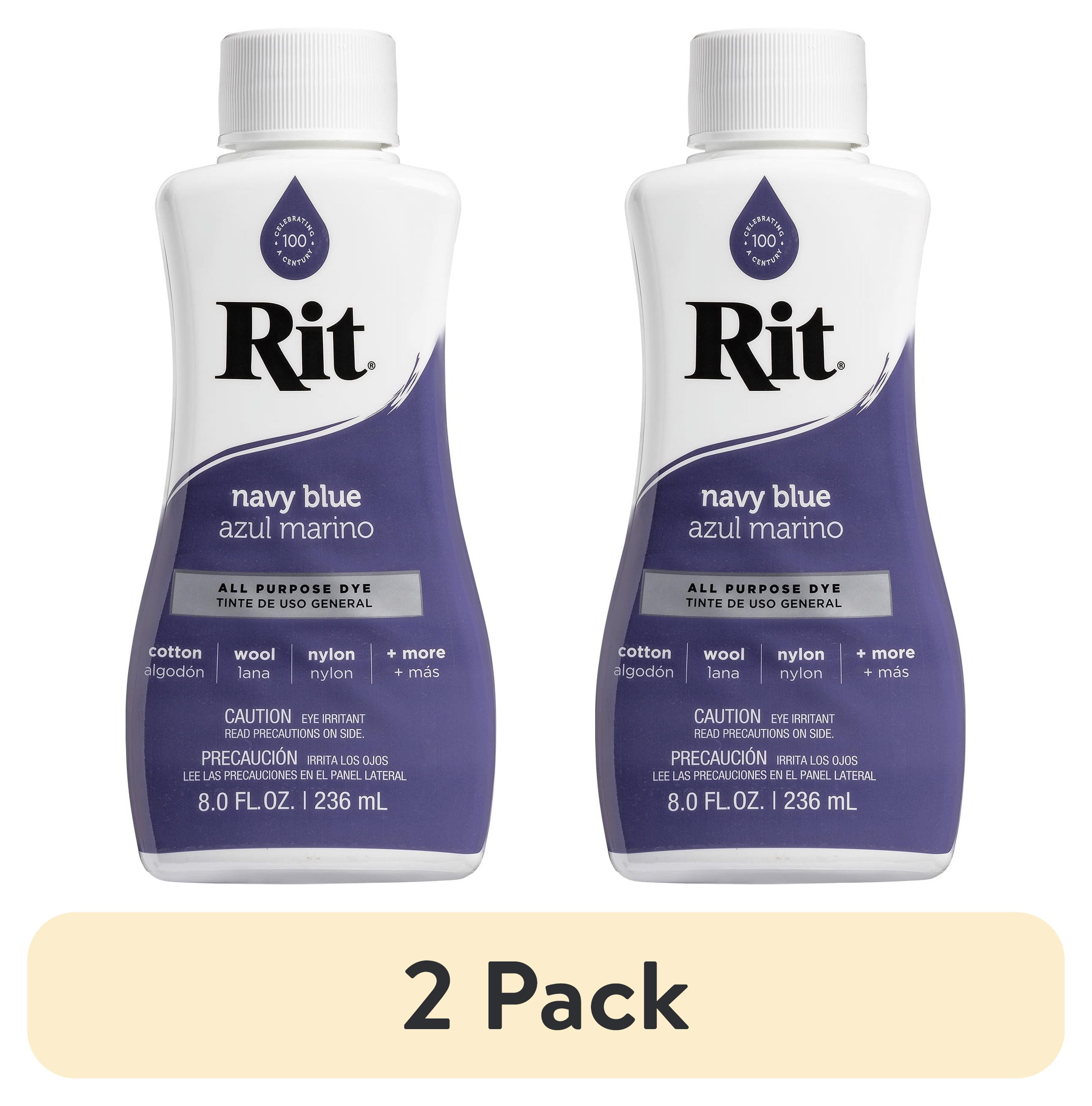 (2 pack) Rit All Purpose Liquid Dye, Navy Blue - Walmart.com