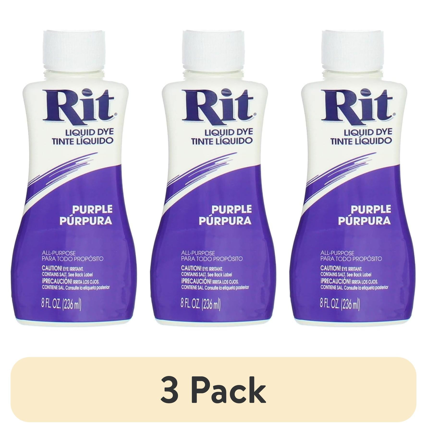 (3 pack) Rit All Purpose Liquid Dye, Purple, 8 fl oz - Walmart.com