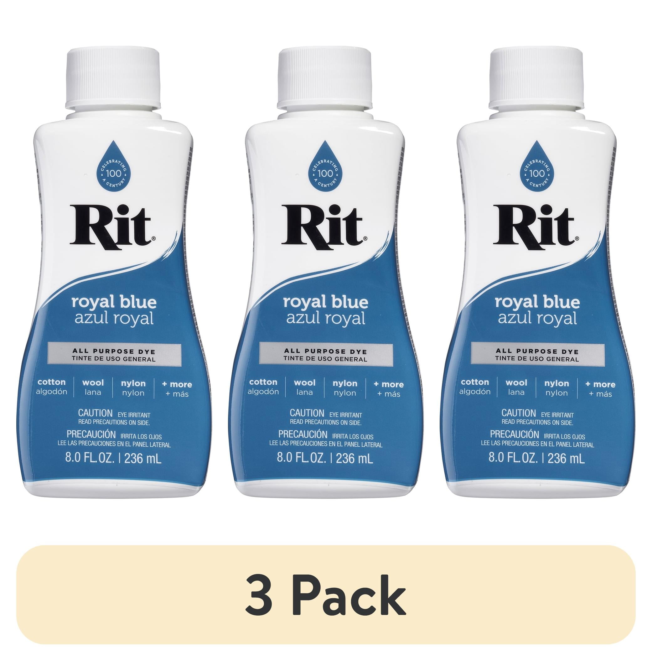 (3 pack) Rit All Purpose Liquid Dye, Royal Blue, 8 Fl. Oz. - Walmart.com