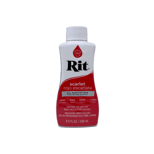 Rit All-Purpose Liquid Dye, Scarlet, 8 fl oz - Walmart.com