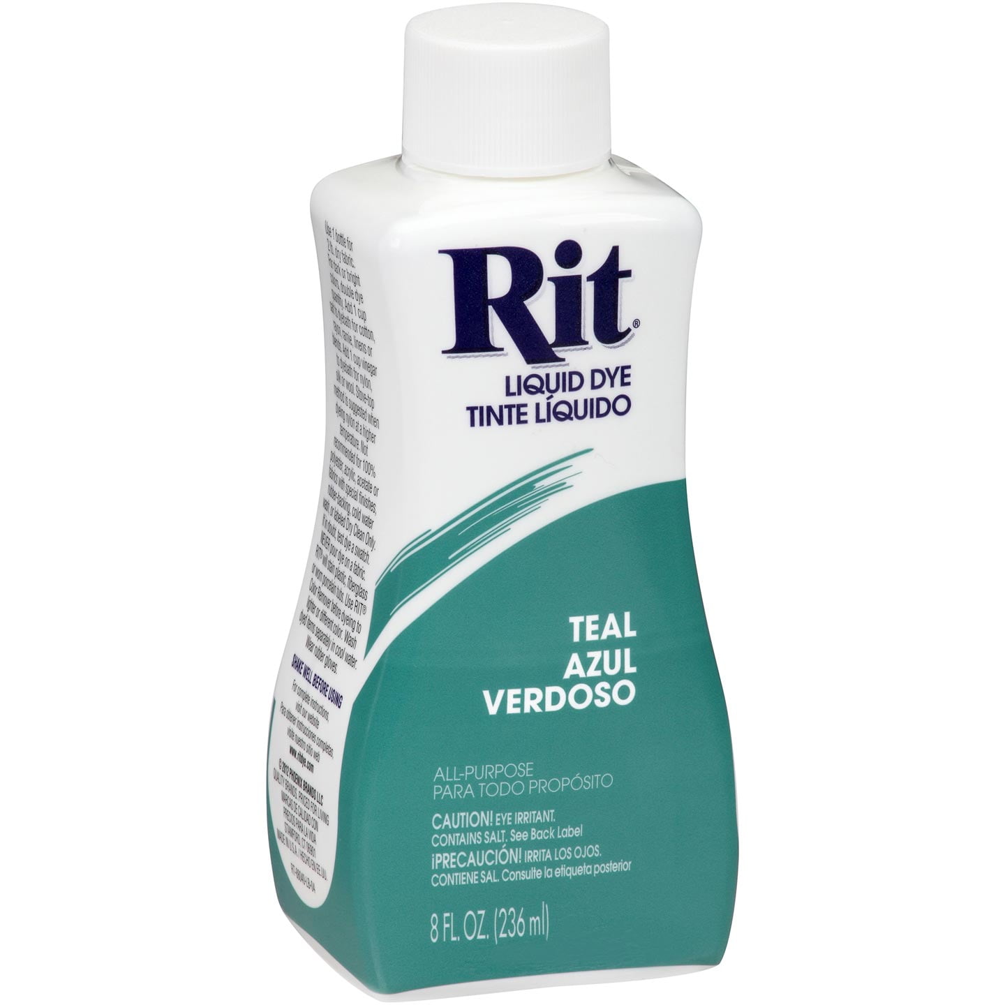 Rit Versatile Non-Toxic Liquid Dye, Energizing Teal, 8 Fl. Oz. for ...