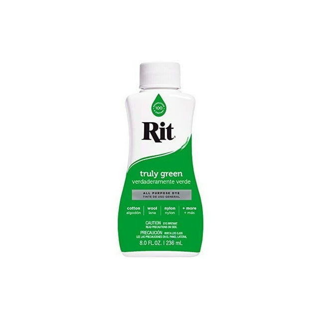 Rit All Purpose Liquid Dye, Truly Green 8 fl oz - Walmart.com