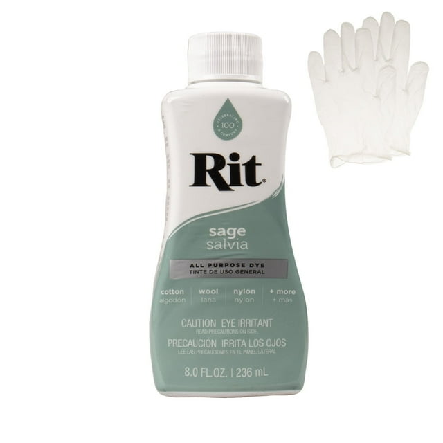 Rit All Purpose Liquid Dye for Cotton, Linen, Rayon, Silk, Wool, and ...