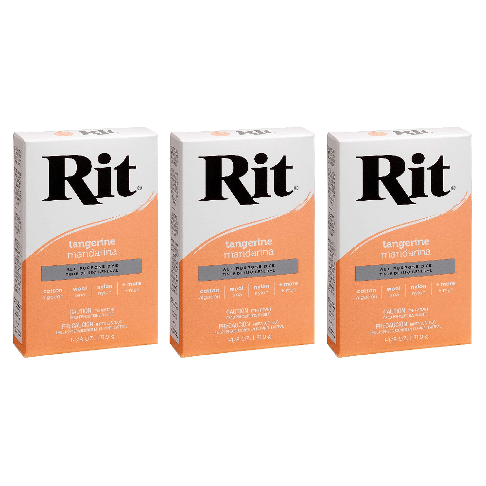 Rit All Purpose Powder Dye 1-1/8 oz Tangerine, 3 Pack - Walmart.com