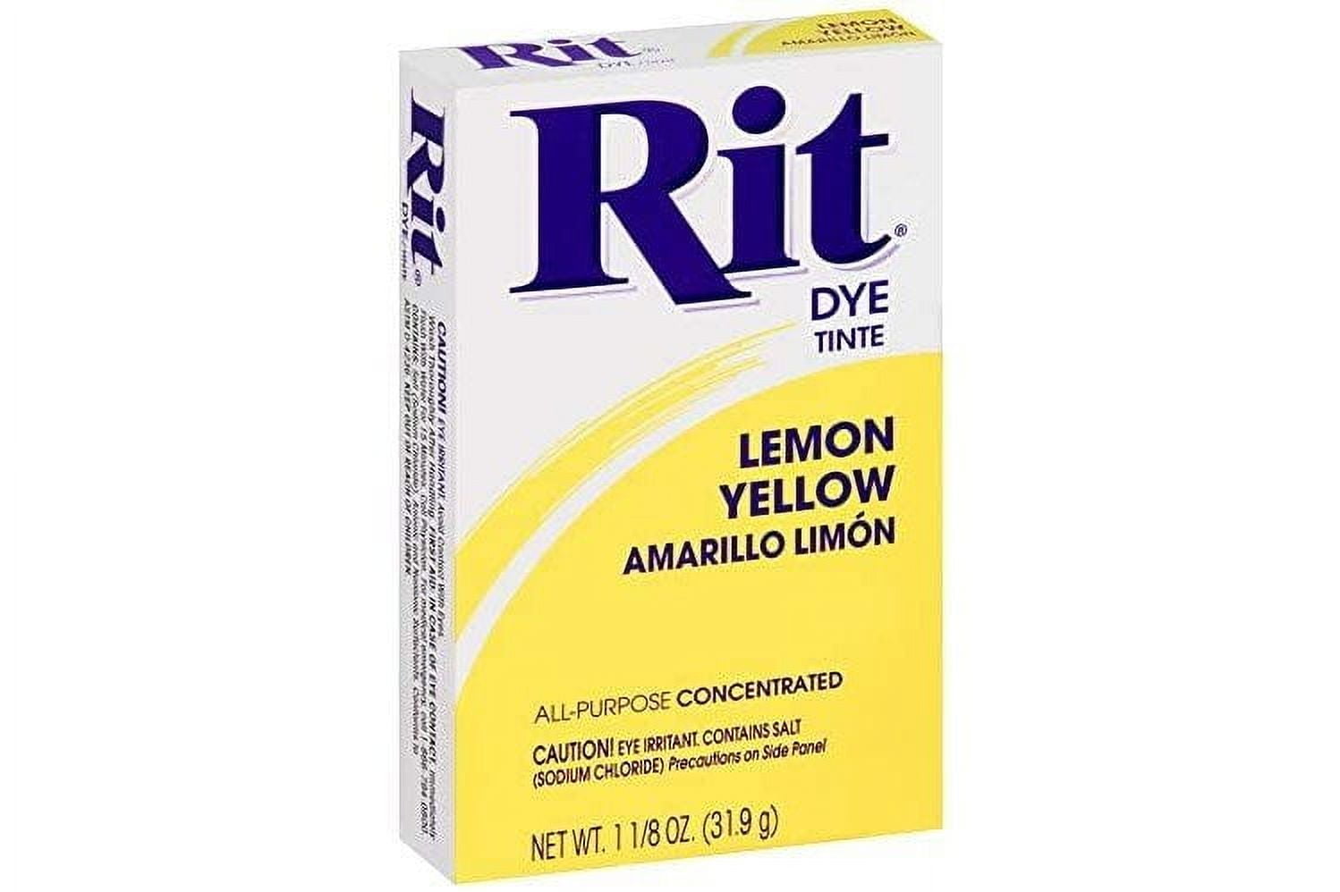 Rit All-Purpose Powder Dye Lemon Yellow - Walmart.com