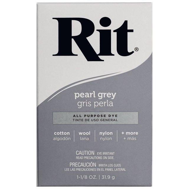 Rit All Purpose Powder Dye, Pearl Grey 1-1/8 oz - Walmart.com