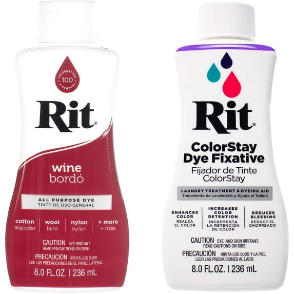 Rit Dye – 8 Oz. Liquid Fabric Dye for Clothing, Décor, and Crafts ...