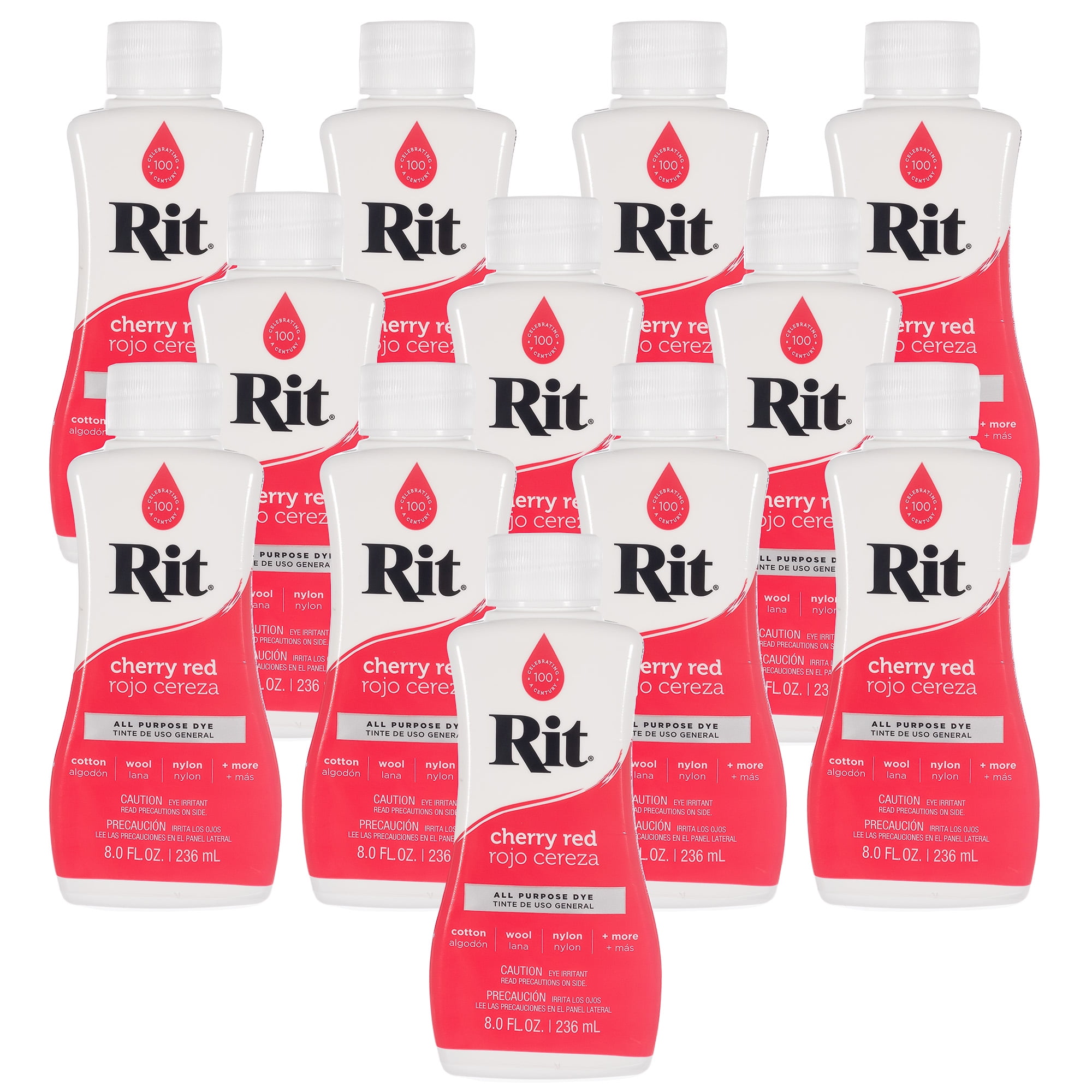 Rit Dye | All-Purpose 8 oz Liquid 12-Pack Case – Cherry Red - Walmart.com