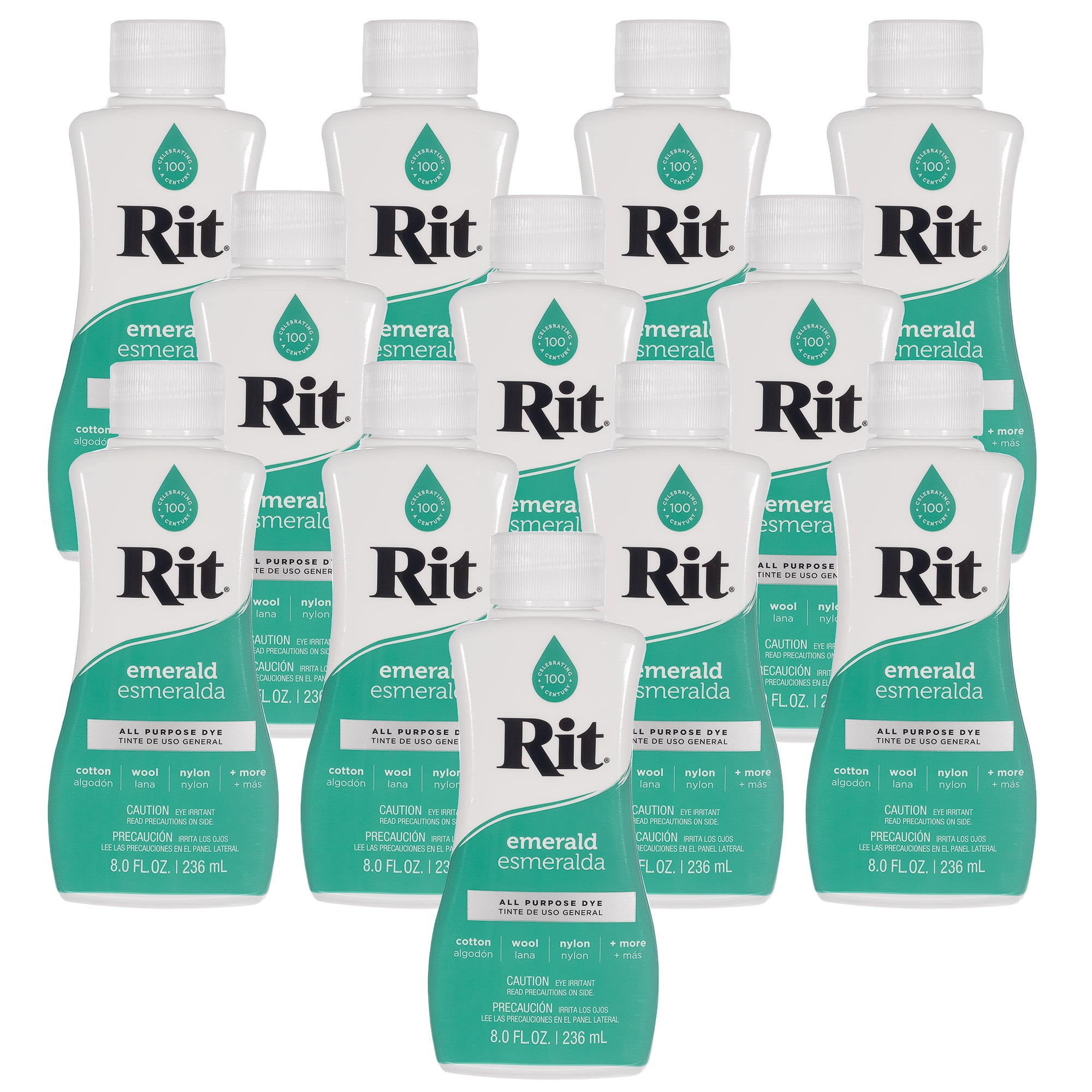 Rit Dye | All-Purpose 8 oz Liquid 12-Pack Case – Emerald - Walmart.com