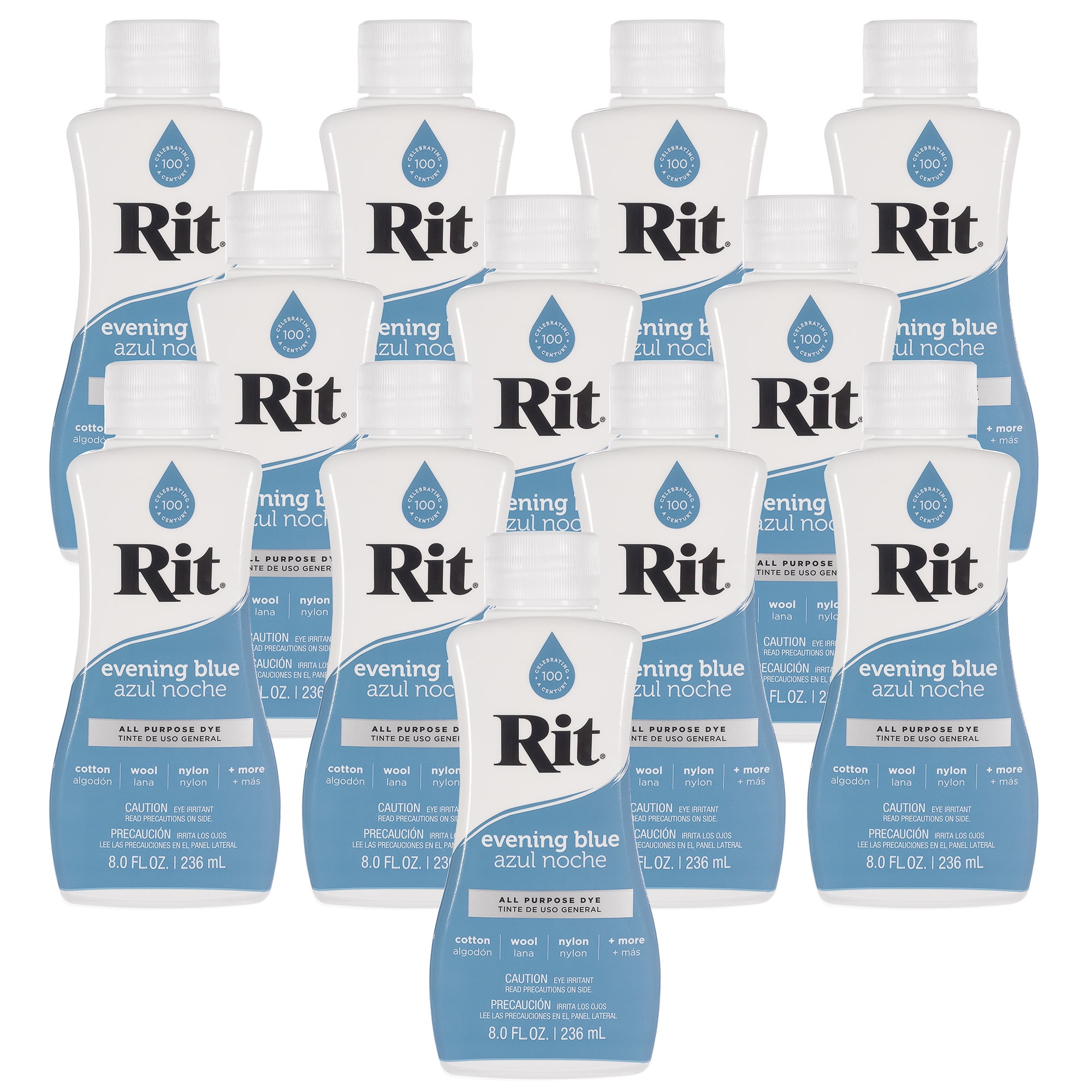 Rit Dye | All-Purpose 8 oz Liquid 12-Pack Case – Evening Blue - Walmart.com