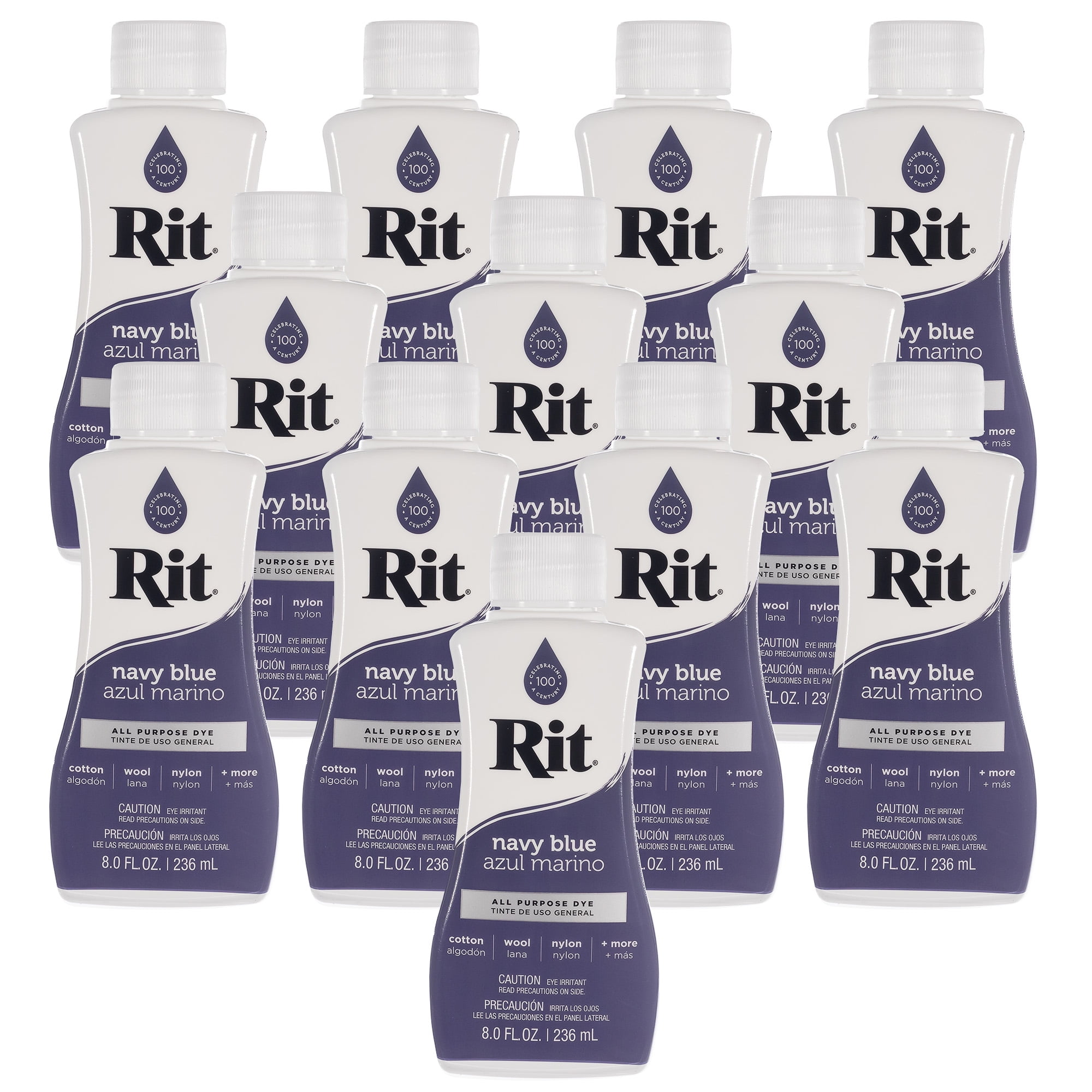 Rit Dye | All-Purpose 8 oz Liquid 12-Pack Case – Navy Blue - Walmart.com