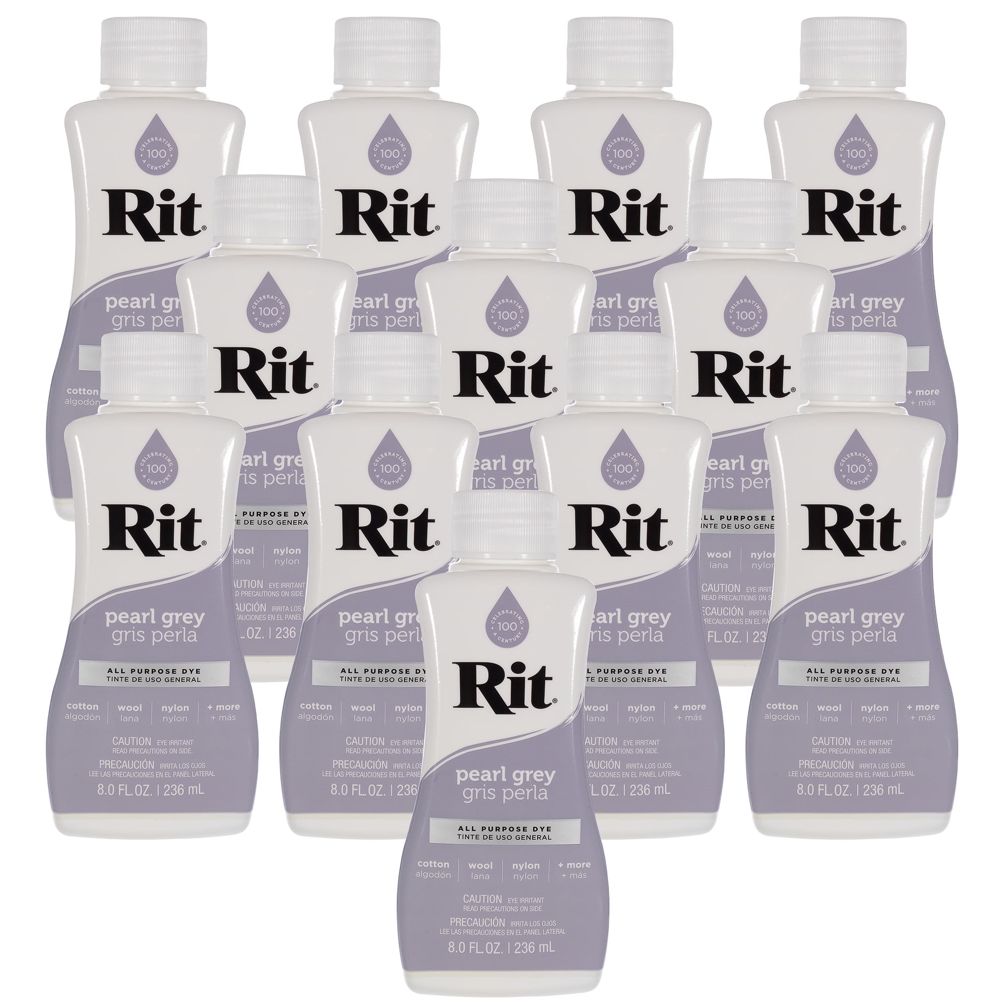 Rit Dye | All-Purpose 8 oz Liquid 12-Pack Case – Pearl Grey - Walmart.com