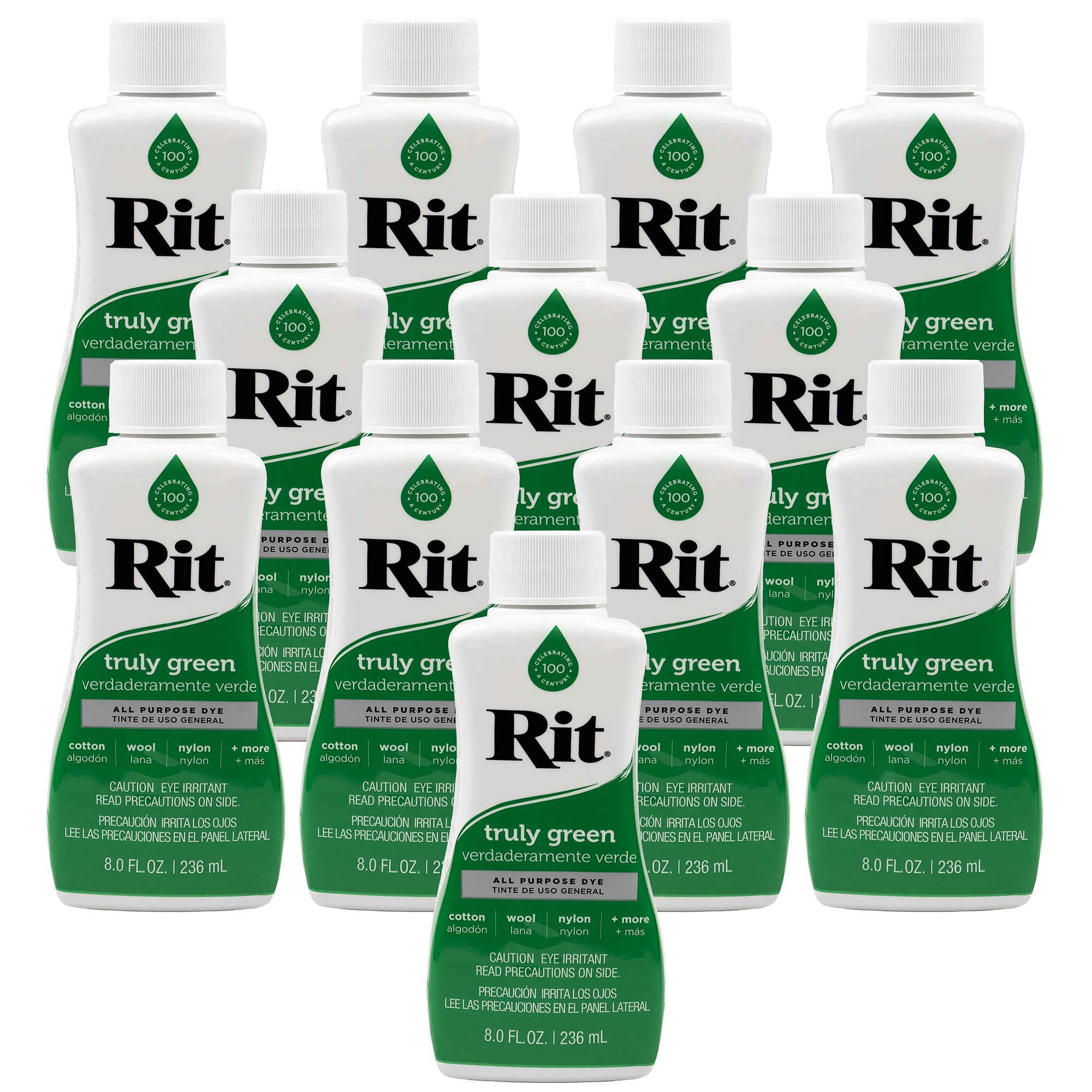 Rit Dye | All-Purpose 8 oz Liquid 12-Pack Case – Truly Green - Walmart.com