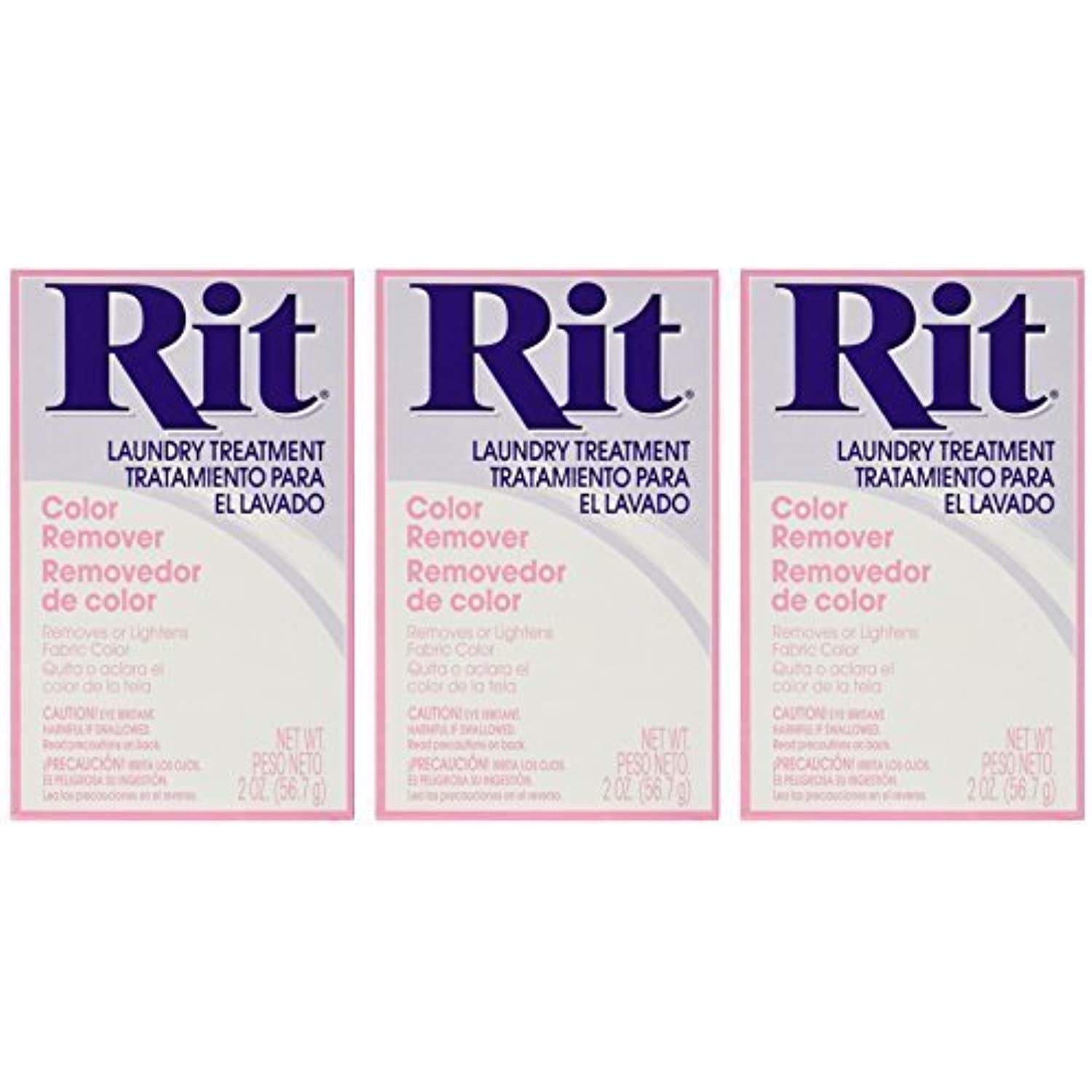 Rit Dye Laundry Treatment Color Remover Powder, 2 oz, 3-Pack by Rit Dye ...