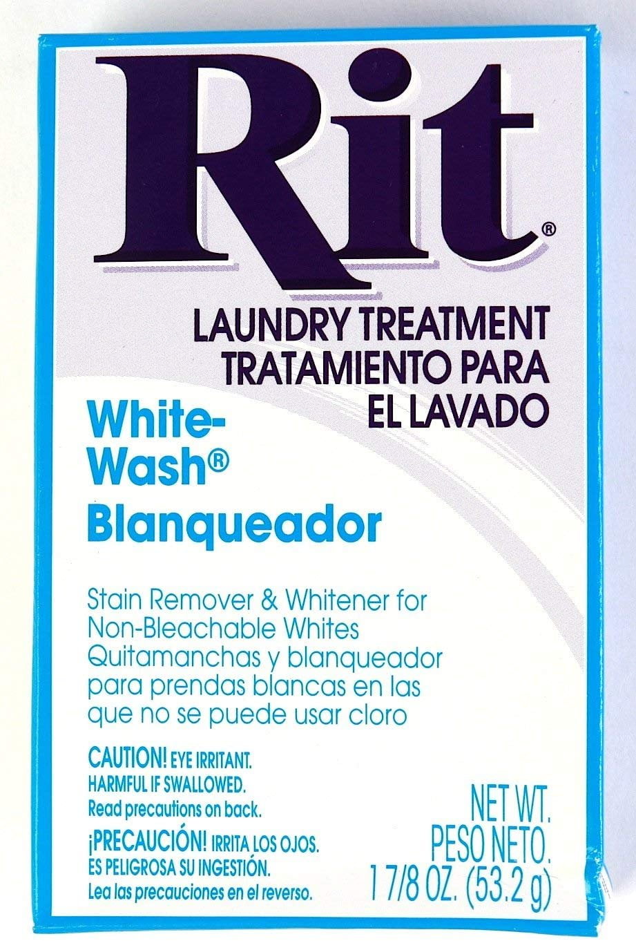 Rit Dye Laundry Treatment White-wash Stain Remover and Whitener Powder ...
