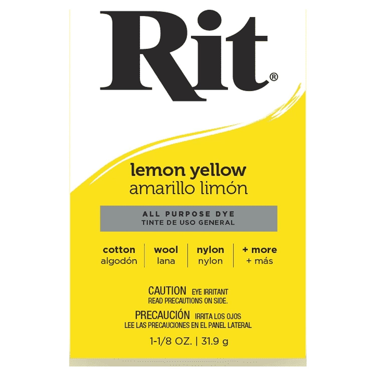 Rit Dye Lemon Yellow - Walmart.com