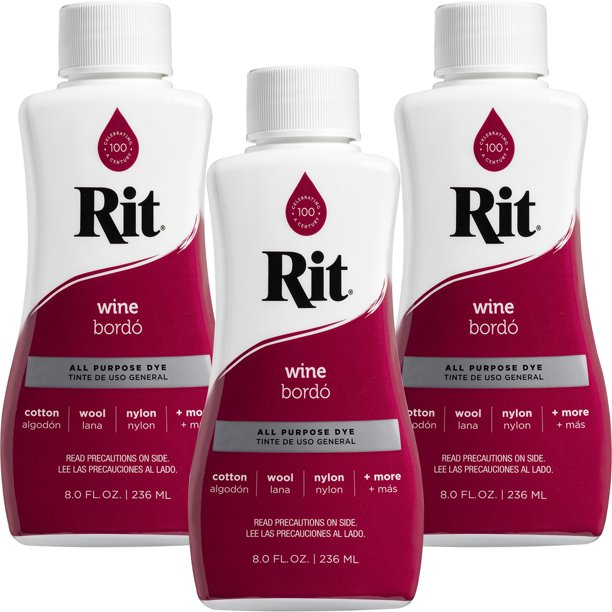 Rit Dye Liquid 8oz-Wine-Multipack Of 3 - Walmart.com