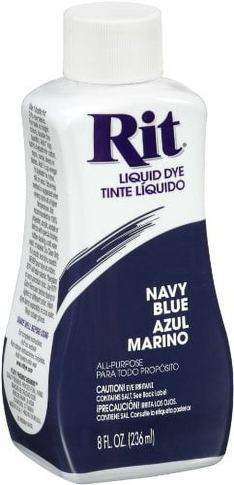 Rit Navy Blue Liquid Fabric Dye 8 oz (Pack of 10) - Walmart.com