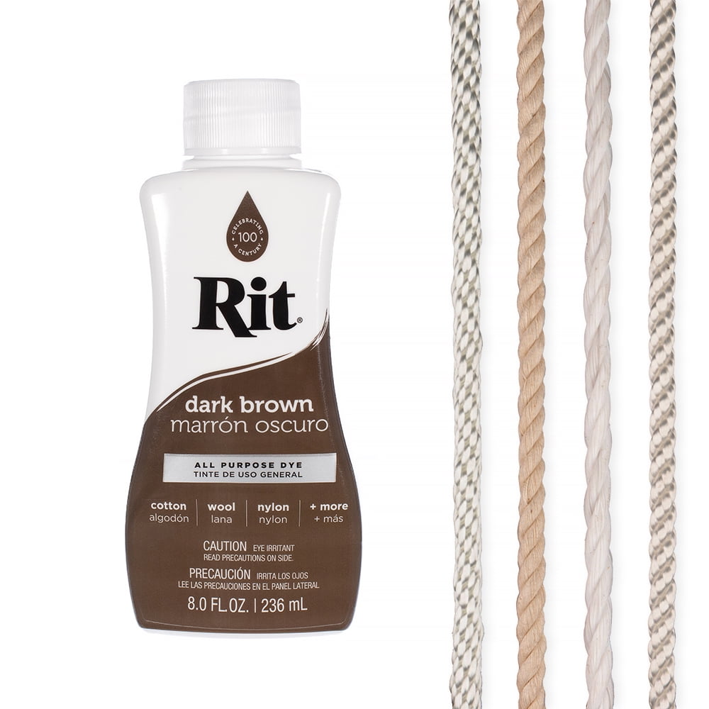 Rit Dye Liquid Sampler Kit- Wide Selection of Colors and Rope Samples ...