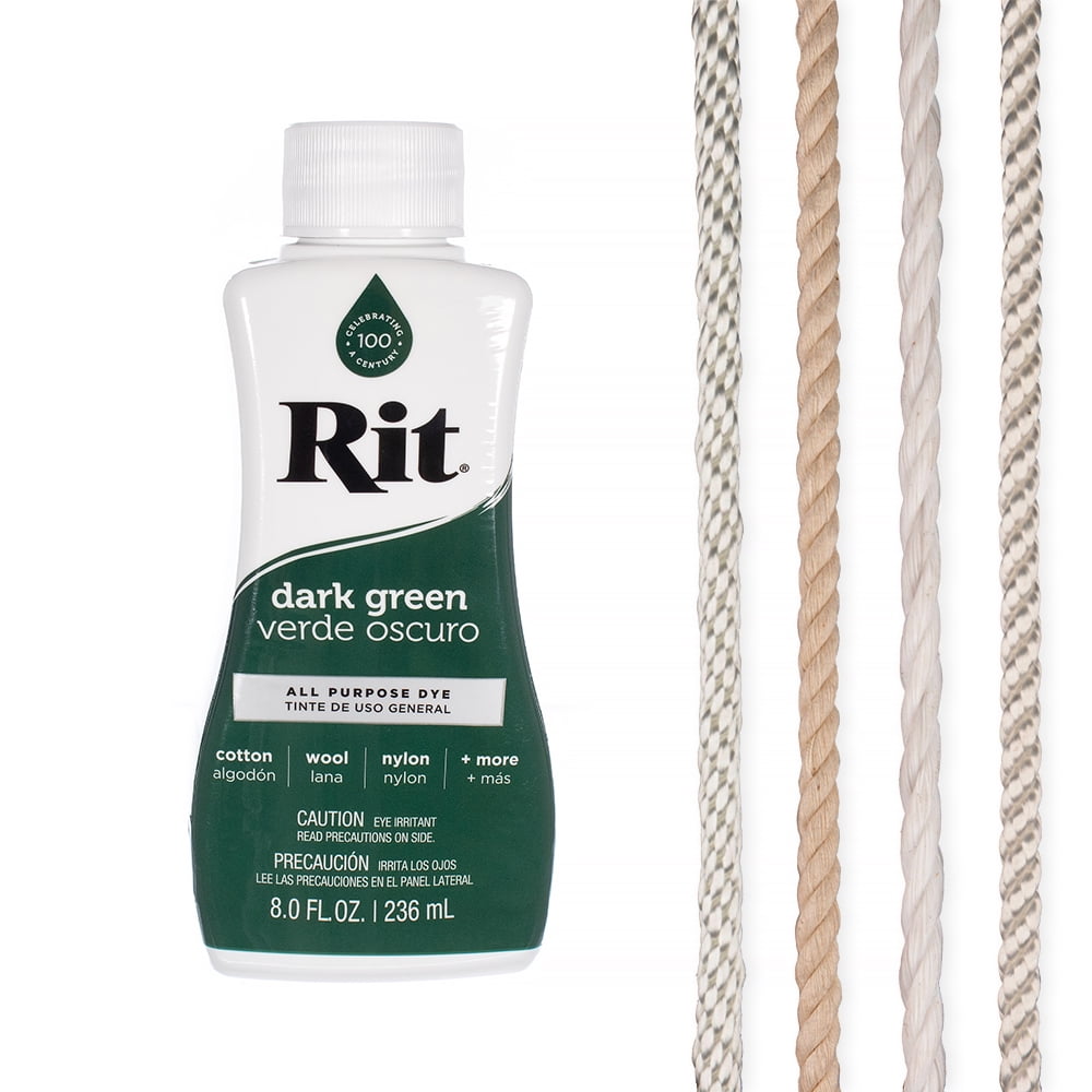 Rit Dye Liquid Sampler Kit- Wide Selection of Colors and Rope Samples ...