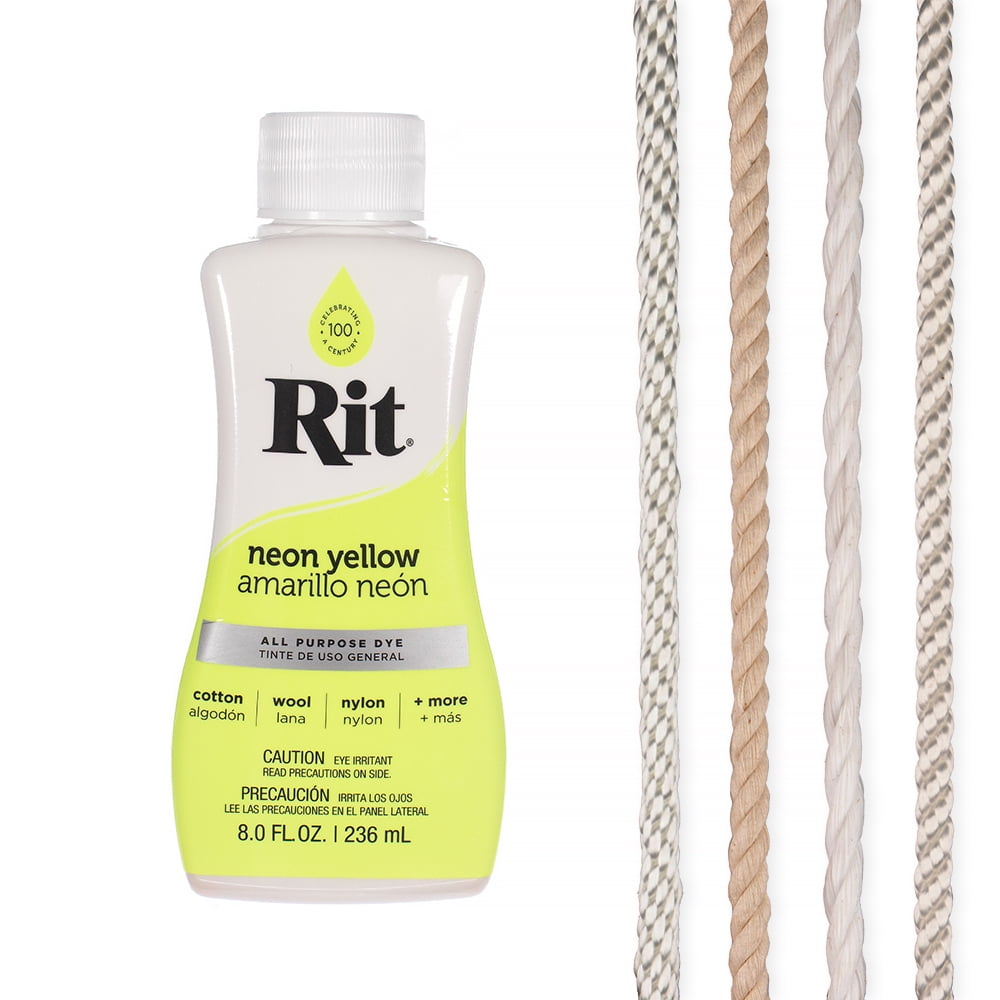 Rit Dye Liquid Sampler Kit- Wide Selection of Colors and Rope Samples ...