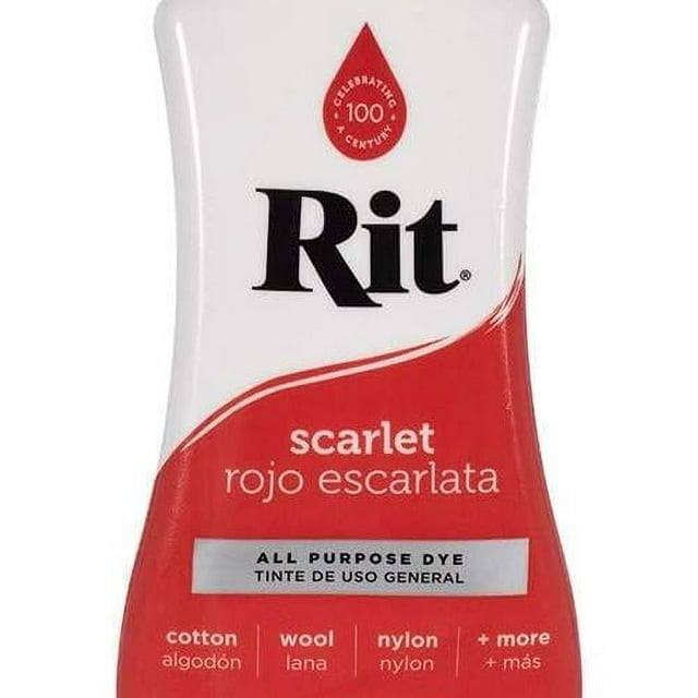 Rit Dye Liquid – Wide Selection of Colors – 8 Oz. (Scarlet) - Walmart.com