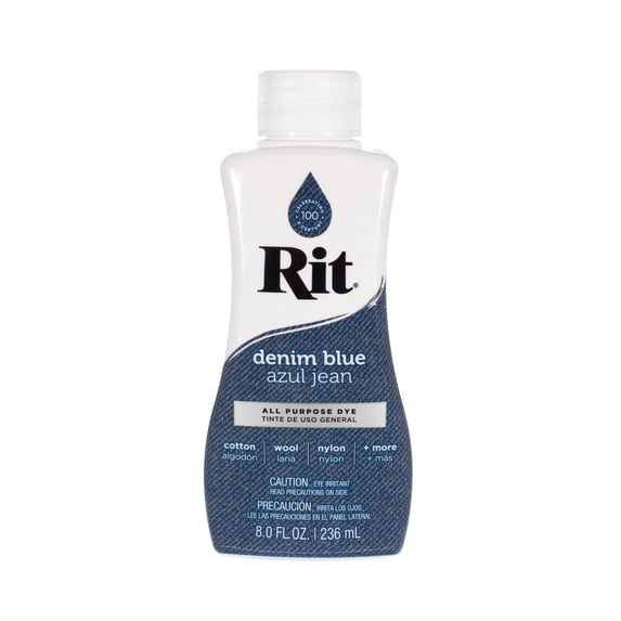 Rit Dye Liquid ‚Äì Wide Selection of Colors ‚Äì 8 Oz. (Denim Blue ...