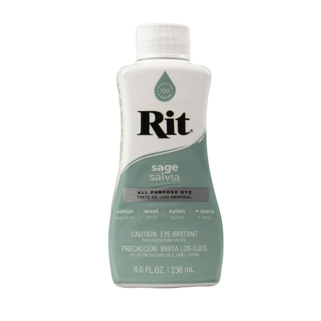 Rit Dye Liquid – Wide Selection of Colors – 8 Oz. (Sage) - Walmart.com