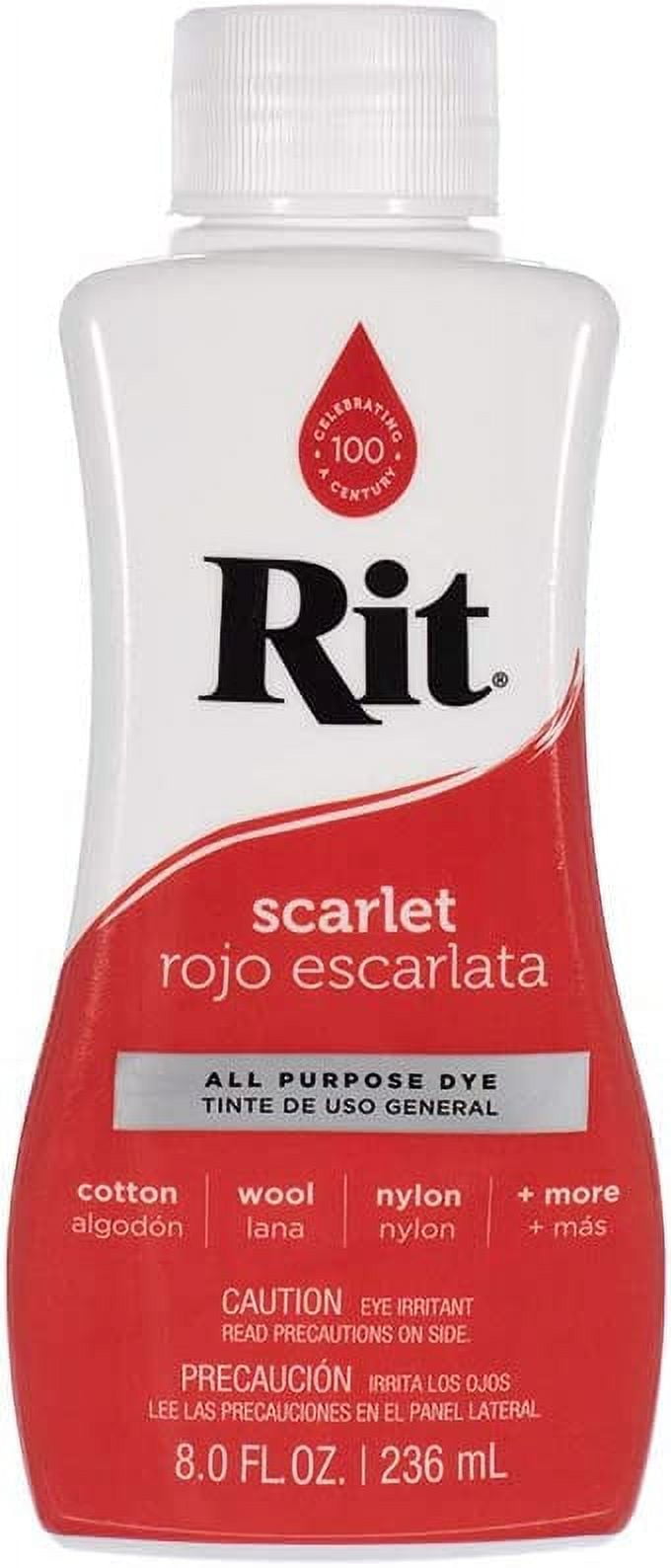 Rit Dye Liquid – Wide Selection of Colors – 8 Oz. (Scarlet) - Walmart.com