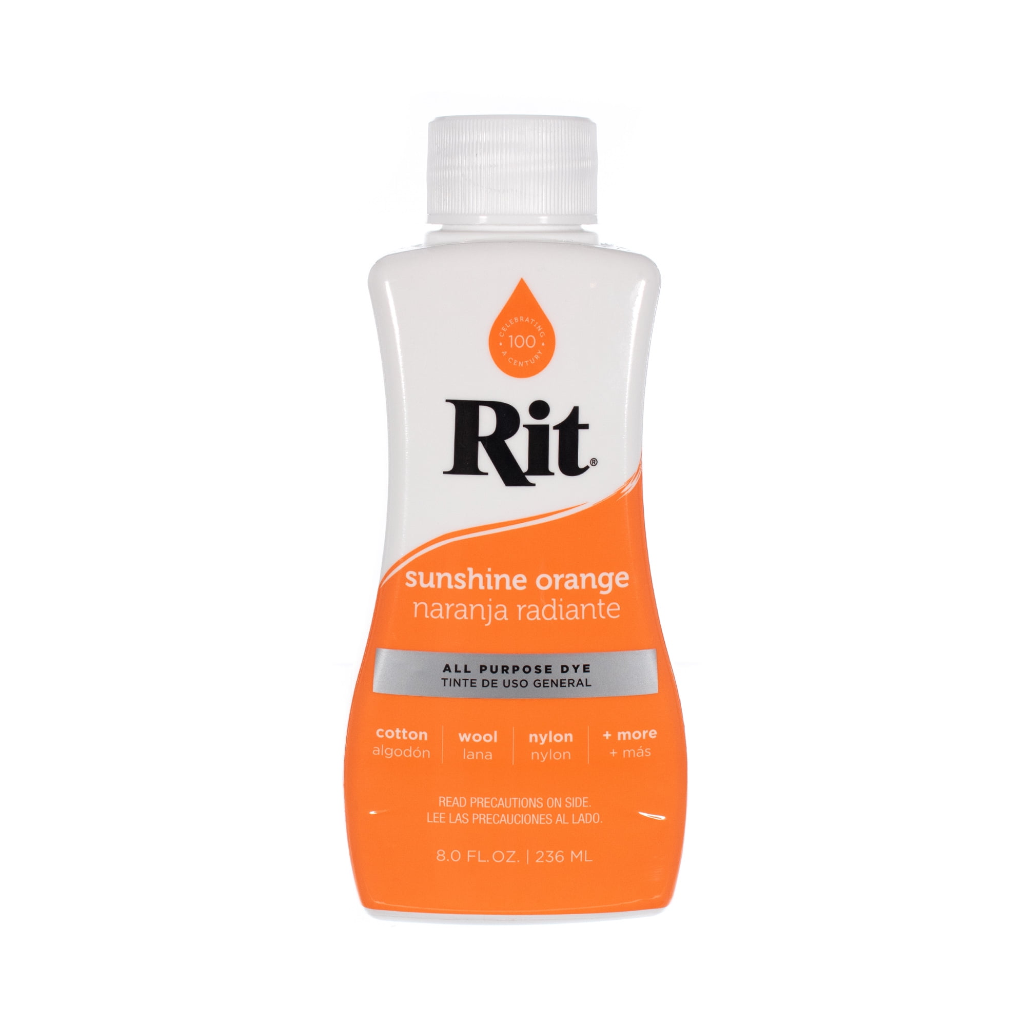Rit Dye Liquid – Wide Selection of Colors – 8 Oz. (Sunshine Orange ...