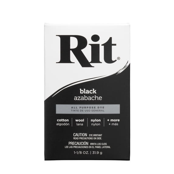NAKOMA PRODUCTS, Rit Dye Powder, Black, for Fabric 1 lb - Walmart.com