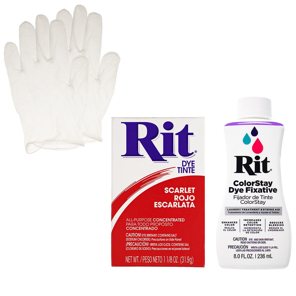 Rit Dye Powder with ColorStay Fixative Bundle – All in One Kit with ...