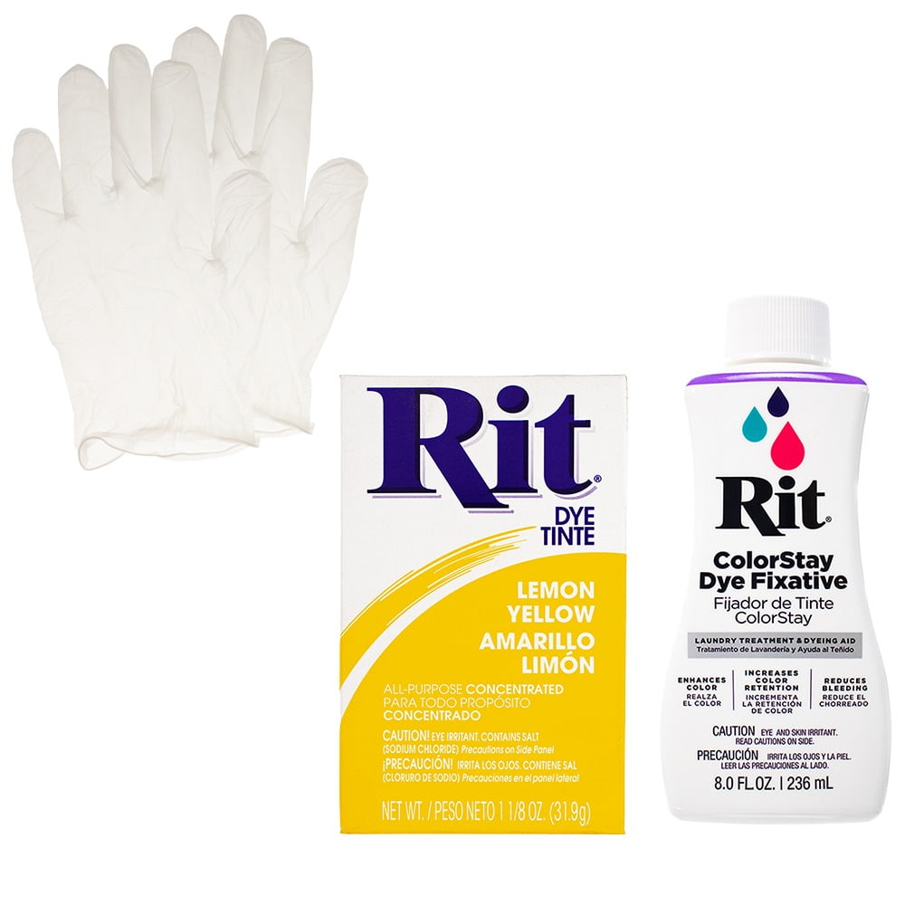 Rit Dye Powder with ColorStay Fixative Bundle – All in One Kit with ...