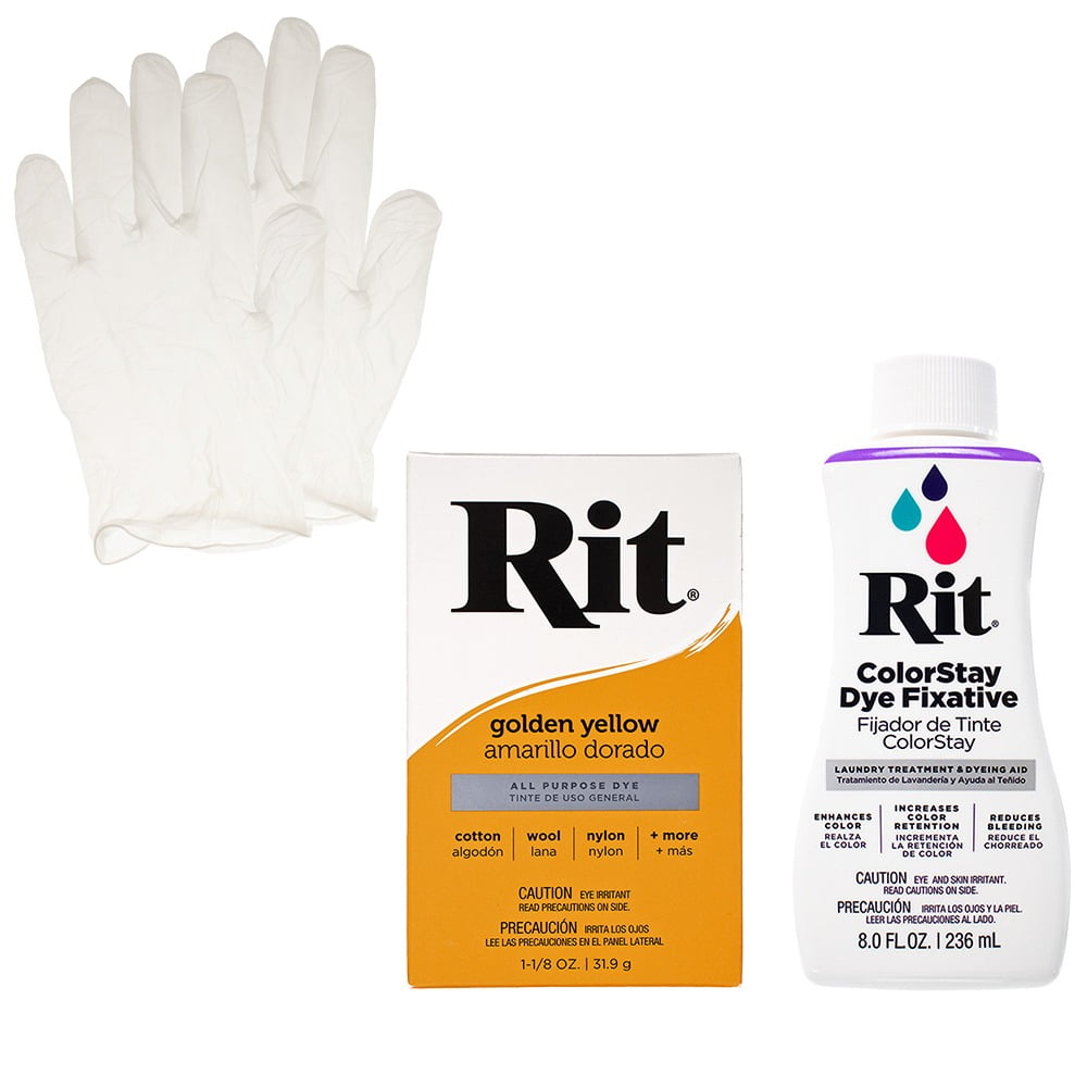 Rit Dye Powder with ColorStay Fixative Bundle – All in One Kit with ...