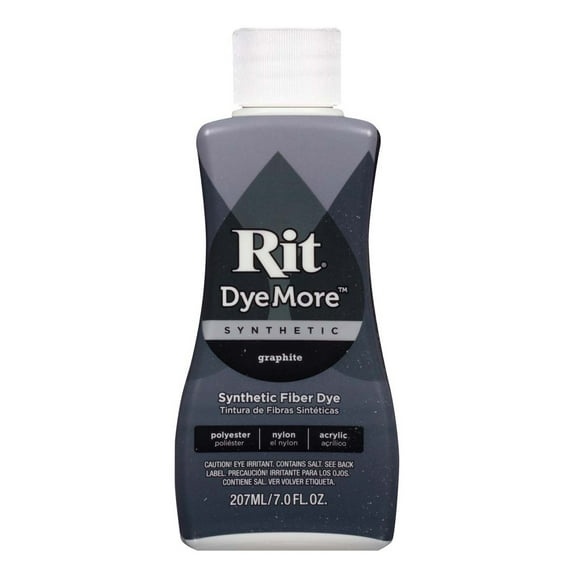 Rit DyeMore 7oz Dye for Synthetics and Fabric Blends, Graphite ...