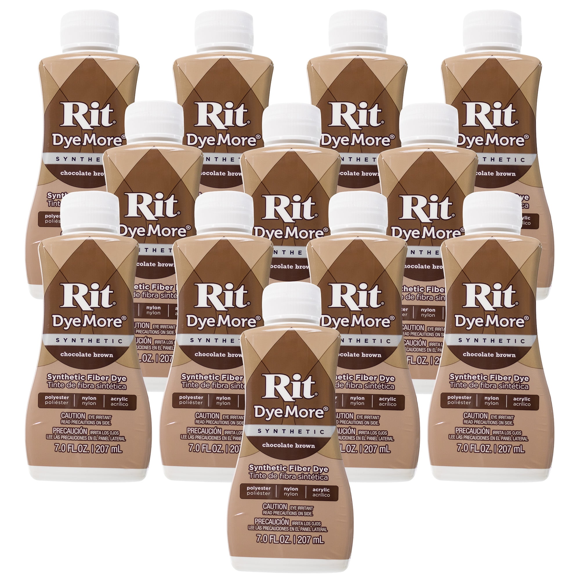 Rit DyeMore | Synthetic 7oz Liquid 12-Pack Case - Chocolate Brown ...