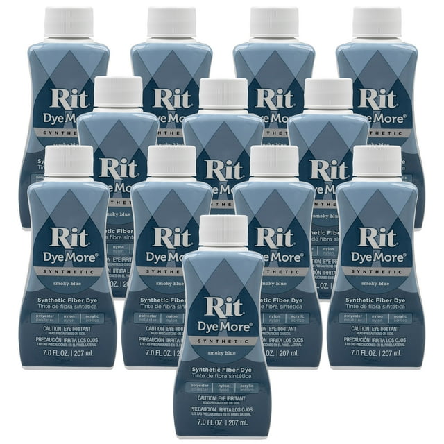 Rit DyeMore | Synthetic 7oz Liquid 12-Pack Case - Smokey Blue - Walmart.com