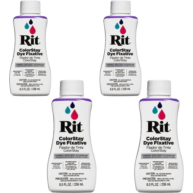 Rit Dyes Fixative Liquid 8 oz. Bottle [Pack of 4 ] - Walmart.com