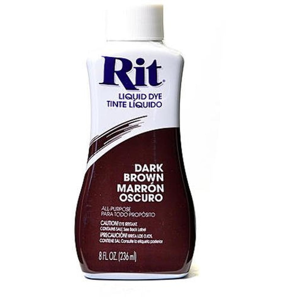 Rit All Purpose Liquid Dye 8 oz Dark Brown, 2 Pack - Walmart.com