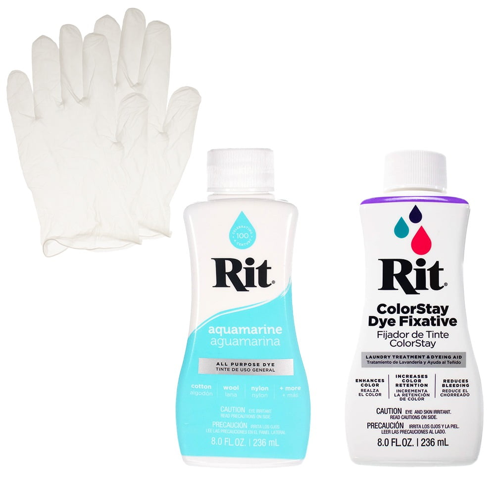 Rit Liquid Dye with ColorStay Fixative Bundle – All in One Kit with ...
