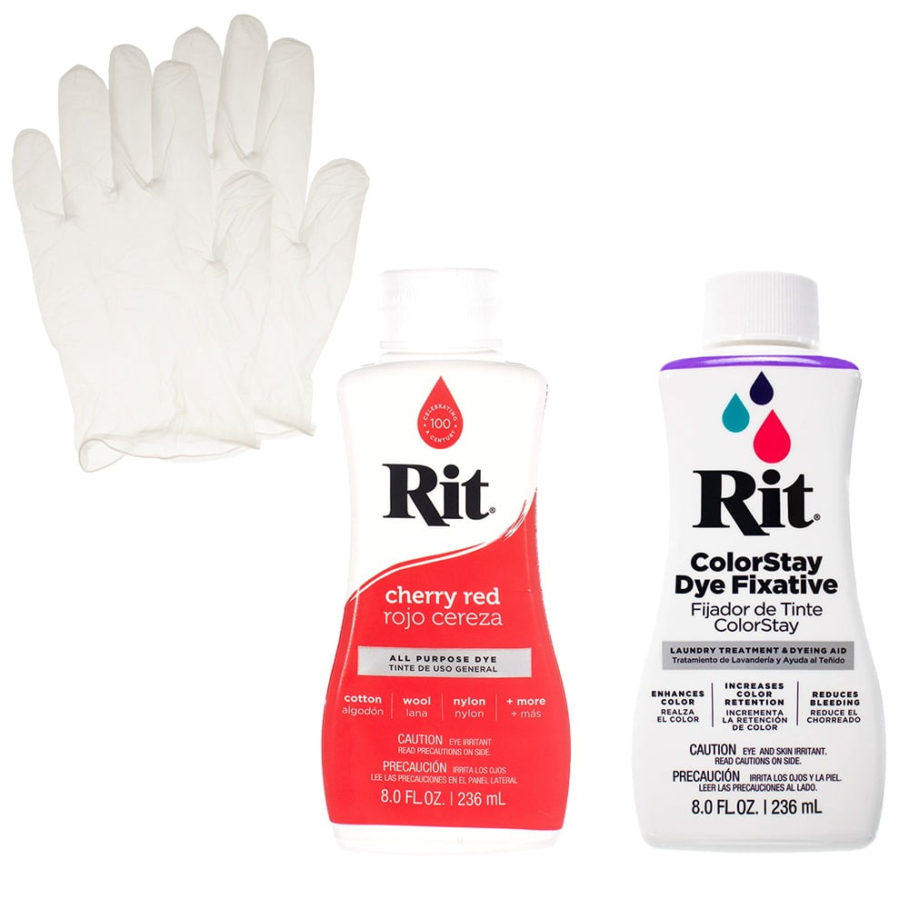 Rit Liquid Dye with ColorStay Fixative Bundle – All in One Kit with ...