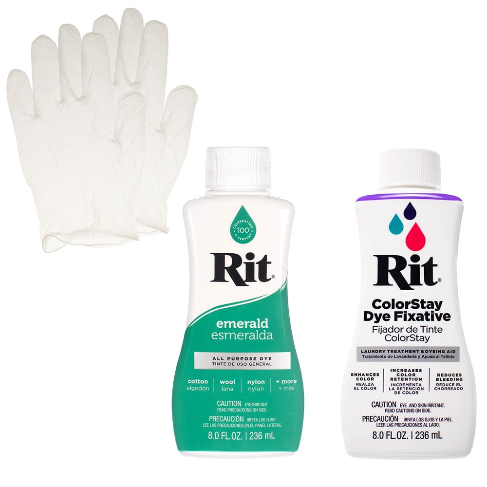 Rit Liquid Dye with ColorStay Fixative Bundle – All in One Kit with ...