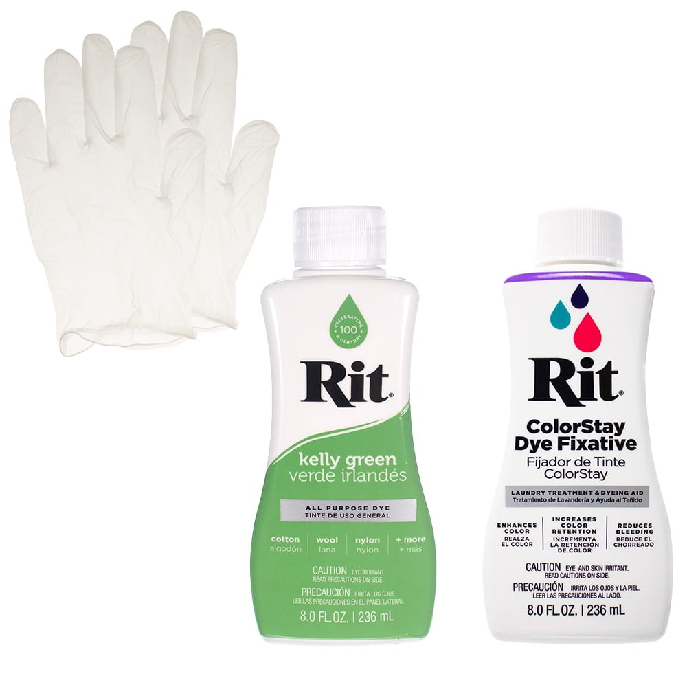 Rit Liquid Dye with ColorStay Fixative Bundle – All in One Kit with ...