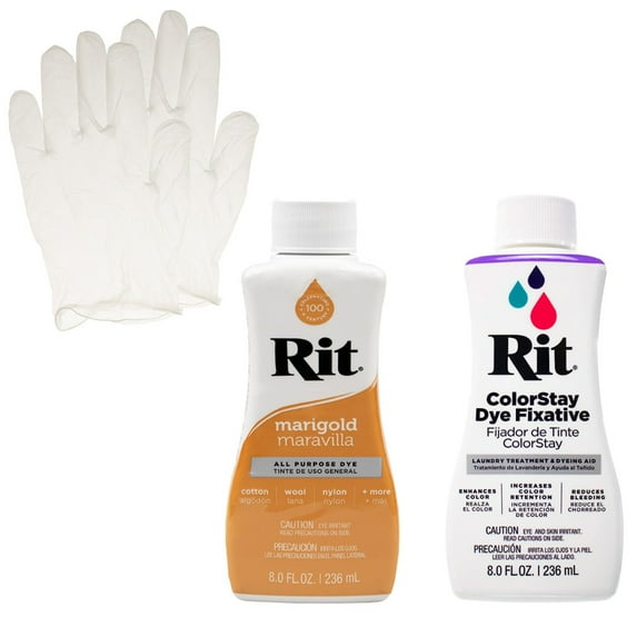 Rit Liquid Dye with ColorStay Fixative Bundle – All in One Kit with ...
